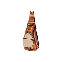 Kunst und Magie Rucksack Bunter Hippie Rucksack Schultertasche Slingbag Crossbody-Bag Hanf