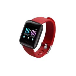 TPFNet SW13 mit Silikon Armband und Schrittzähler Smartwatch (Android)