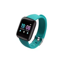 TPFNet SW13 mit Silikon Armband und Schrittzähler Smartwatch (Android)