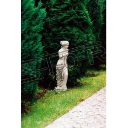 JVmoebel Skulptur Garten Dekoration Frau 58cm Terrasse Stein Figuren Figur Deko Statue