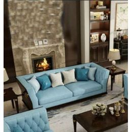 JVmoebel 3-Sitzer Dreisitzer Couch Polster Design Sofa 3er Zimmer Grau Chesterfield