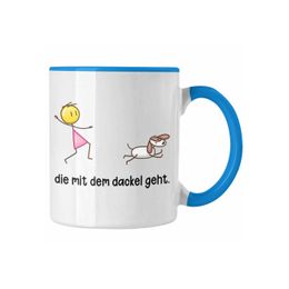 Trendation Tasse Die Mit Dem Dackel Geht Tasse Geschenk Dackel Mama Besitzerin