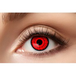 Eyecatcher Farblinsen Red Fever Kontaktlinsen. Rote Farblinsen
