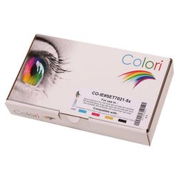 Colori Tintenpatrone (Kompatibles Set 5x Druckerpatrone für Epson WorkForce Pro WP-4000