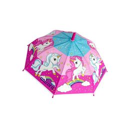 Einhorn Stockregenschirm Kinder Mädchen Regenschirm Stock-Schirm Kuppelschirm
