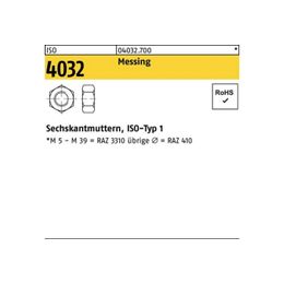 Bufab Muttern 100er Pack Sechskantmutter ISO 4032 M2