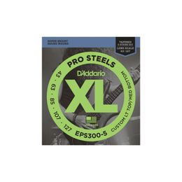 D'Addario Daddario Saiten, (5er Bass XL Pro Steels 43-127 43-60-85-107-127