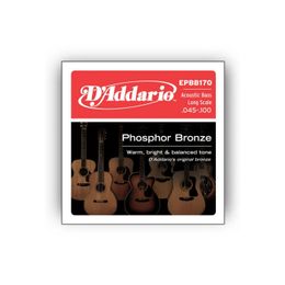 D'Addario Daddario Saiten, (4er Phosphor Bronze 45-100 Acoustic Bass 45-65-80-100)
