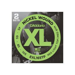 D'Addario Daddario Saiten, (4er Bass XL 45-105 2 Sets 045-065-085-105