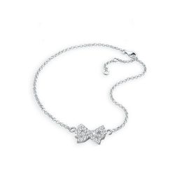 Elli Fußkette Schleife Kristalle 925 Sterling Silber