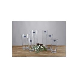 BURI Tischvase 6x Vasen Glas Konisch Dekoration Tisch Blumen Pflanzen Gefäß Strauß Vä