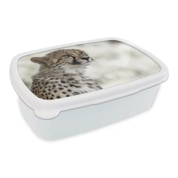 MuchoWow Lunchbox Junger Gepard im Schnee