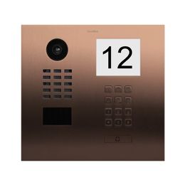 DoorBird DoorBird - Video Türstation D2101IKH für Einfamilienhaus mit Infomodul und Keypad Video-Türsprechanlage (Außenbereich