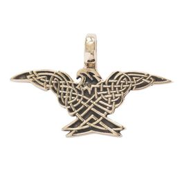 HOPLO Kettenanhänger Bronzeanhänger Keltischer Adler Schmuck Sonstige Tiere Vögel 29x46mm