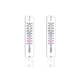 TronicXL Gartenthermometer 2 Stück Wand Thermometer Küche Küchen Wandthermometer Garten Haus