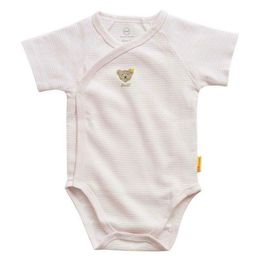 Steiff Collection Schlafanzug STEIFF® Baby Mädchen Wickelbody Kurzarm gerippt