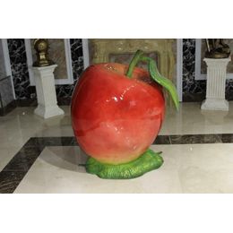 JVmoebel Dekofigur Apfel Aussteller Figur Statue Garten Statue Äpfel Obst Deko Sofort (1 St)