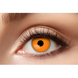 Eyecatcher Farblinsen Halloween Orange Kontaktlinsen. Orange Farblinsen