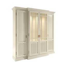 Casamia Highboard Vitrine Wohnwand 4-türig Duett 214 x 212 cm Pinie massiv