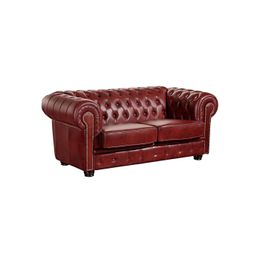 58 aufm Kessel Sofa Sofa 2-Sitzer Kath Bezug Wischleder Buche nussbaum