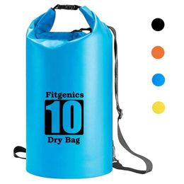 Fitgenics Drybag Fitgenics Dry Bag Trockensack wasserdichte Trockentasche wasserfest strandsafe Beutel für Kajak Boot Angeln Rafting Wassersport Camping Snowboarden Wandern Kanu Tauchen Segeln Surfen