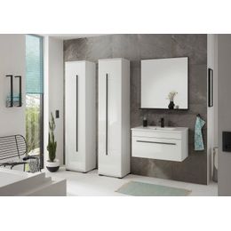Stylefy Badezimmer-Set Sambir Weiß Matt Weiß Hochglanz