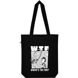 Youth Designz Tragetasche WTF Fish? Jutebeutel Tasche Lange Henkel