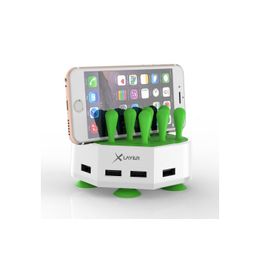 XLayer Ladegerät XLayer Family Charger Mini 4-Port USB Smartphone-Ladegerät