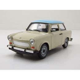 Welly Modellauto Trabant 601 Trabbi beige blau Modellauto 1:24 Welly