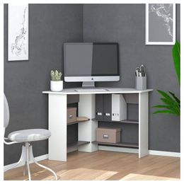 VICCO Schreibtisch EckBürotisch Computertisch 90x90cm ARION Weiß