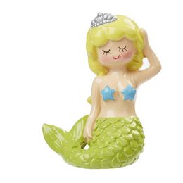 Hobbyfun Pompon Meerjungfrau Figur grün