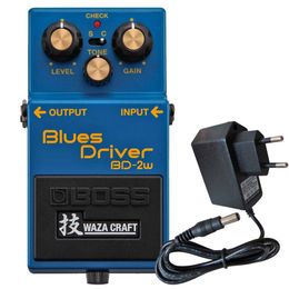 BOSS BY ROLAND E-Gitarre BD-2W Blues Driver Waza Craft mit Netzteil