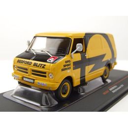 ixo Models Modellauto Bedford Blitz Opel Euro Händler Team Rallye Assistance Van 1974 gelb