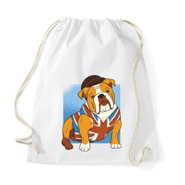 Youth Designz Turnbeutel British Bulldog Baumwoll Tasche