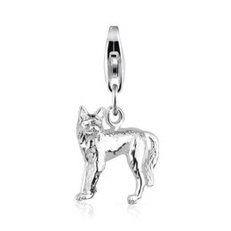 Elli Charm-Einhänger Wolf Natur Tier 925 Silber