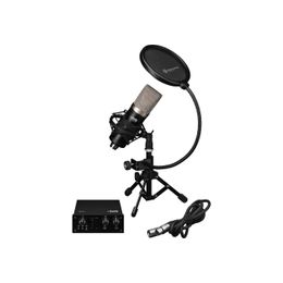 IMG Stageline Digitales Aufnahmegerät (Podcaster Bundle MX-1IO