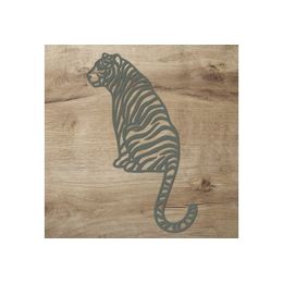 Namofactur 3D-Wandtattoo Tiger Holz Deko Wandbild 56x35cm Dekoration