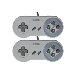 EAXUS Gamepad für Super Nintendo / SNES Controller (2 St.