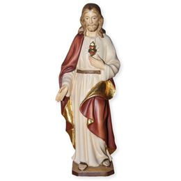 Dolfi Dekofigur Barmherziger Jesus "Sacred Heart" H 20 cm Holzfigur aus Ahornholz