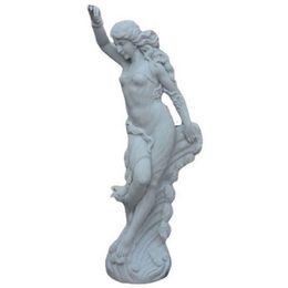 Casa Padrino Skulptur Luxus Jugendstil Marmor Deko Skulptur Dame Weiß