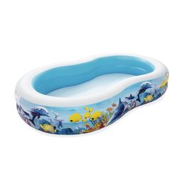 Bestway Planschbecken aufblasbarer Ocean Pool 262 x 157 x 46 cm