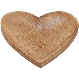 matches21 HOME & HOBBY matches21 HOME & HOBBY Dekotablett Schale Herz Holzschale Dekoschale 20 cm (1 St)