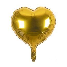Boland Folienballon Herz Folienballon gold
