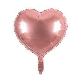 Boland Folienballon Herz Folienballon rosé