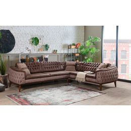 JVmoebel Ecksofa Ecksofa Sofa L-Form Textile Couch Wohnzimmer