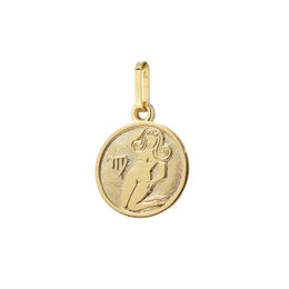 NKlaus Kettenanhänger Kettenanhänger Jungfrau Sternzeichen 375 Gelb Gold 9 Karat 12mm Horosk