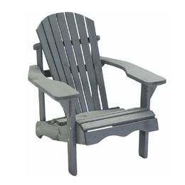 osoltus Relaxliege osoltus Canadian Deck Chair Adirondack Stuhl Jumbo Kieferholz grau