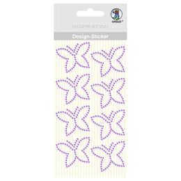 URSUS Aufkleber Design Sticker 'Schmetterlinge' lila