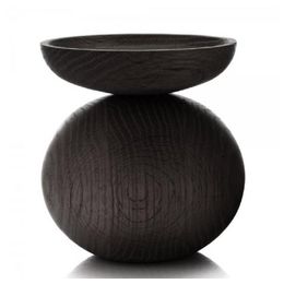 applicata Dekovase Vase Shape Bowl Eiche schwarz gebeizt