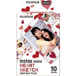 Fujifilm Sofortbildfilm »Fujifilm Instax Mini Film Heart Sketch«
